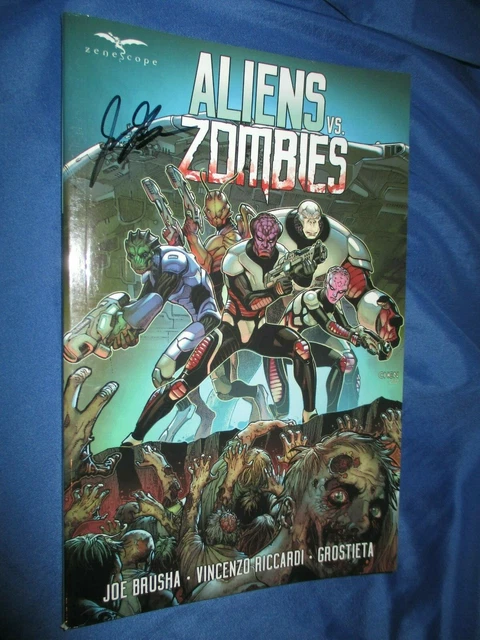 GRIMM FAIRY TALES Aliens vs Zombies livre TPB Zenescope ~Signé Joe ...