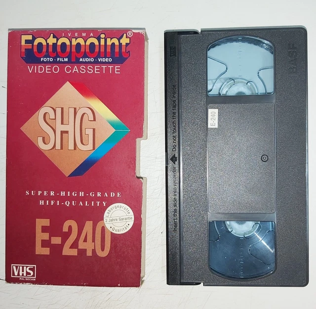 VHS, BASF - Videocassetta, VHS vuota E- 240 EUR 5,90 - PicClick IT