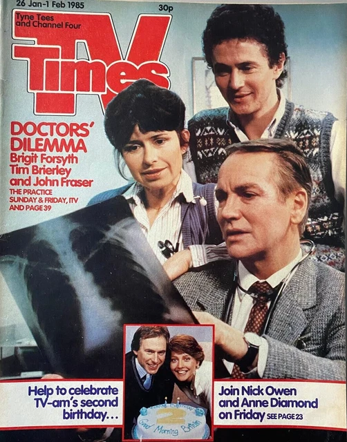 *WOW TV TIMES magazine 1985 January 26 The Practice TV AM Nick Owen ...