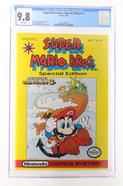 SUPER MARIO BROS. Special Edition #1 - Valiant 1990 CGC 9.8 Bill ...