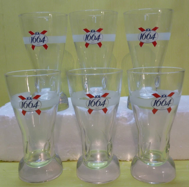 LOT DE 6 Verres A Biere 1664 Kronenbourg 15 Cl "Galopin" , Vk247 EUR 16,90 - PicClick FR