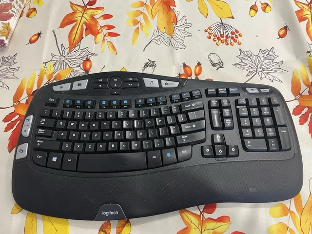 LOGITECH K350 COMFORT Wave Ergonomic Wireless Keyboard - Tested - NO ...