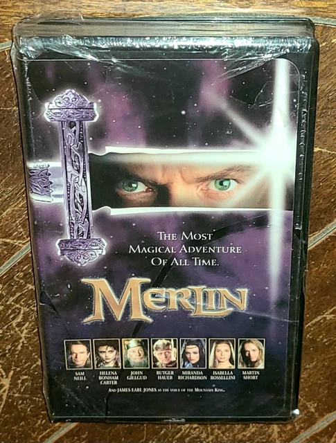 MERLIN (VHS, 1998, Hallmark) Sam Neill/Helena Bonham-Carter,John ...