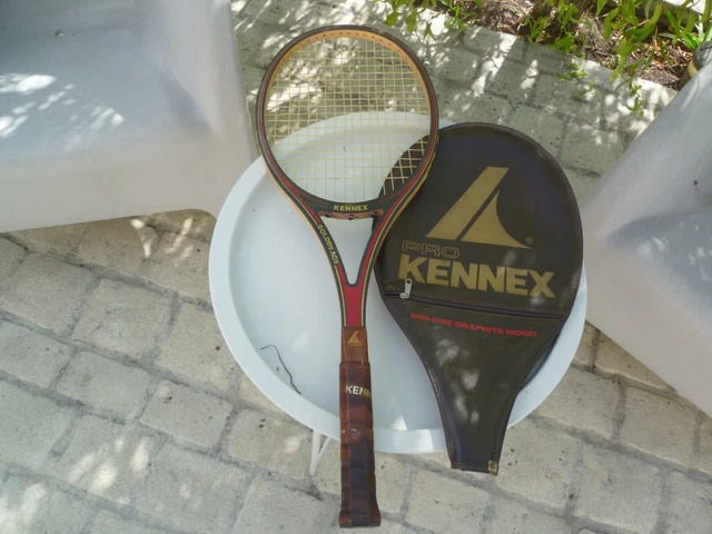 ANCIENNE RAQUETTE DE tennis pro kennex golden ace bois annee 70/80 EUR ...
