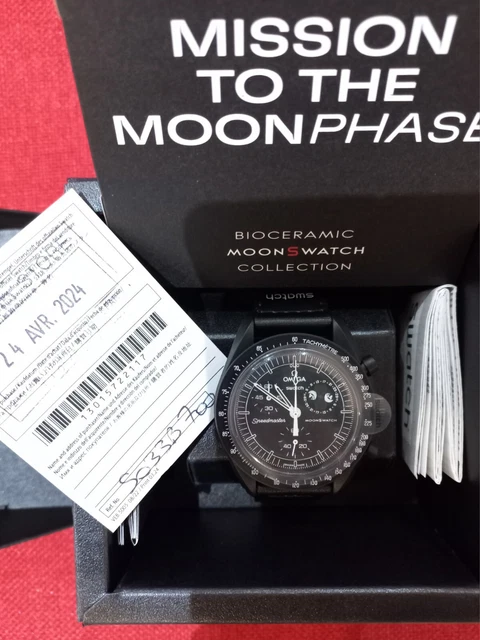 SWATCH & OMEGA - Mission to the Moonphase - New Moon "Black Snoopy" - NEW NEUF EUR 495,00 ...