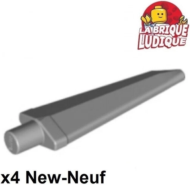 LEGO 4X SWORD Tip Blade Epi Spike Flexible 3.5L Grey/light b gray 64727 ...
