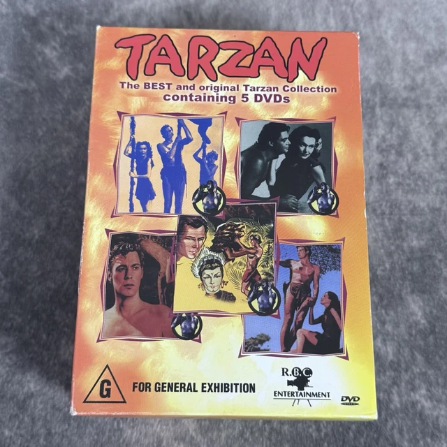 TARZAN COLLECTION DVD Box Set - The Best and Original 5 DVDs Johnny ...