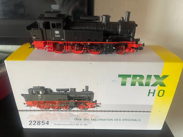 TRIX H0 22854 Dampflok BR 74 912 der DB mit DSS NEU + OVP EUR 111,11 ...