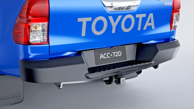 TOYOTA HILUX REAR Bar Heavy Duty Steel Utility Only New Genuine ...