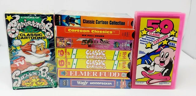 CLASSIC CARTOON COLLECTION VHS Lot Woody Woodpecker Superman Looney ...