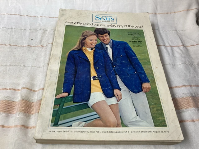 1972 SIMPSONS-SEARS SPRING And Summer Catalogue $80.00 - PicClick CA