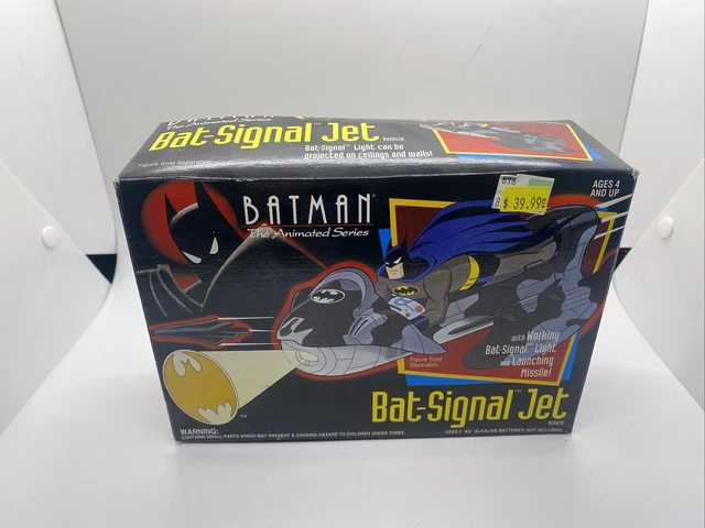 KENNER BATMAN THE Animated Series Bat Signal Jet Box 1993 boîte ouverte ...