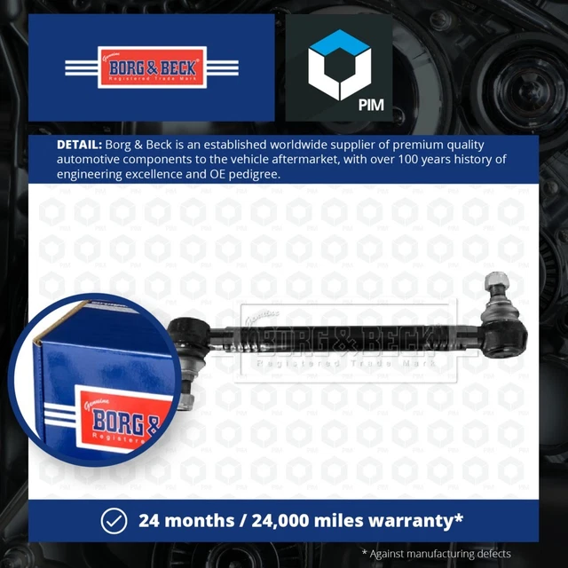 CV ANTI ROLL Bar Link Rear BDL32417 Borg & Beck Stabiliser Drop Link ...