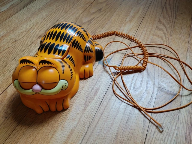 GARFIELD VINTAGE 1980'S Tyco Phone Landline Untested. Working Eyes! £93 ...