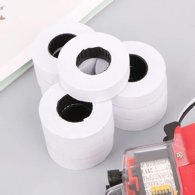 PRICE LABEL 10 Rolls Paper Tag Mark Sticker for MX-6600 Labeller $11.95 ...