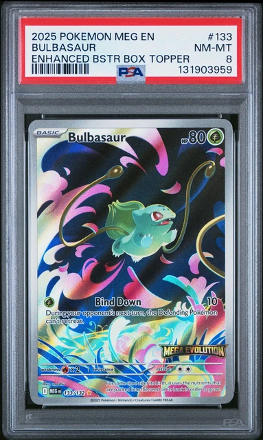 2025 POKEMON MEG En-Mega Evolution Enhanced Booster Box Topper ...