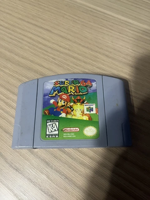 AUTHENTIC NINTENDO N64 Game Super Mario 64 Videogame Cartridge Console ...