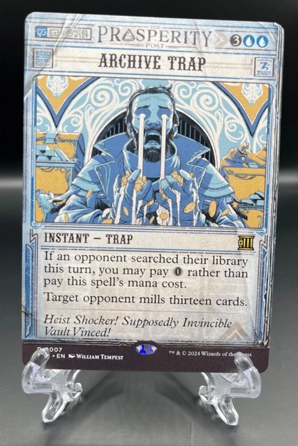 MTG ARCHIVE TRAP 007 Outlaws of Thunder Junction: Breaking News raro ...