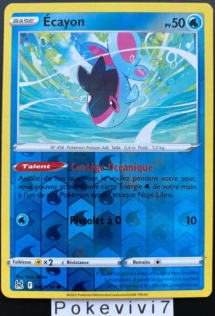 CARTE POKEMON ECAYON 040/196 REVERSE Epée et Bouclier 11 EB11 FR NEUF ...