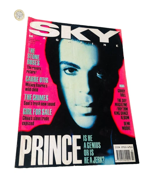 MAGAZINE SKY MAGAZINE Prince Mag July 1990 Vintage ra £14.89 - PicClick UK