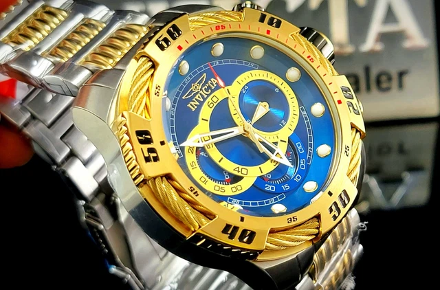 RARE INVICTA MEN'S 50mm Speedway Viper Gen 3 SS Case Blue Dial ...