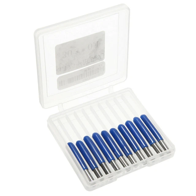 10PCS 3.175MM*0.1MM ENGRAVING Bits CNC Router Tool 30/45/60° Degree V ...