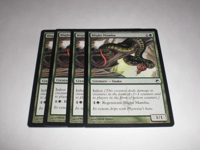 4X BLIGHT MAMBA / Fäulnismamba - Playset Modern Pauper Legacy Mirrodin ...