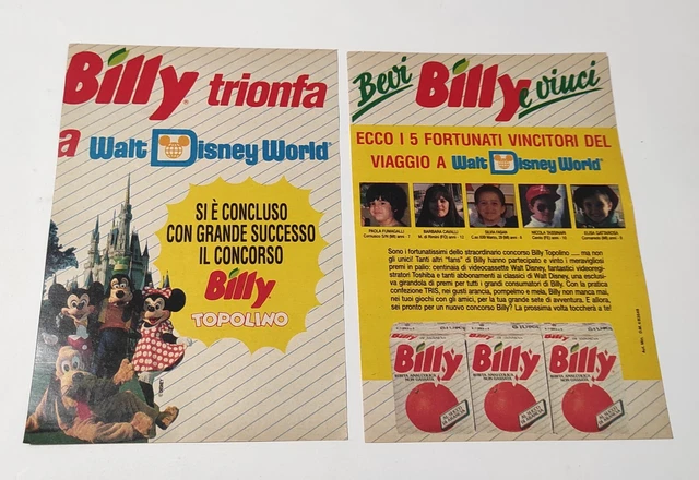INSERTO PUBBLICITÀ SUCCO Bevi Billy trionfa a Walt Disney World ...