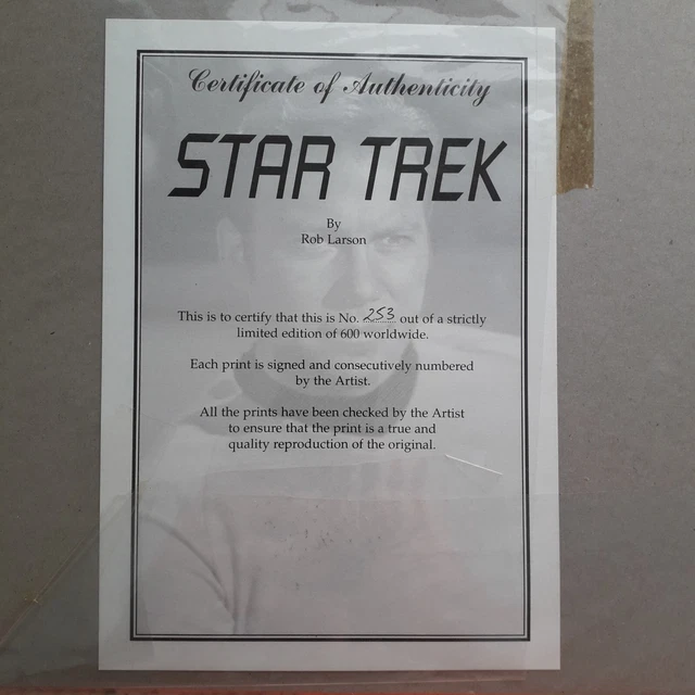 STAR TREK LIMITED Edition Art Print by Rob Larson (1996) £75.00 ...