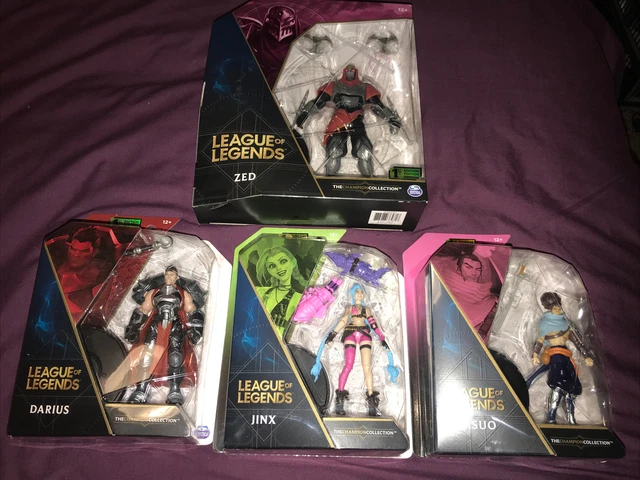 1ST EDITION LEAGUE Of Legends Figure Bundle Darius Jinx Yasuo & Zed ...