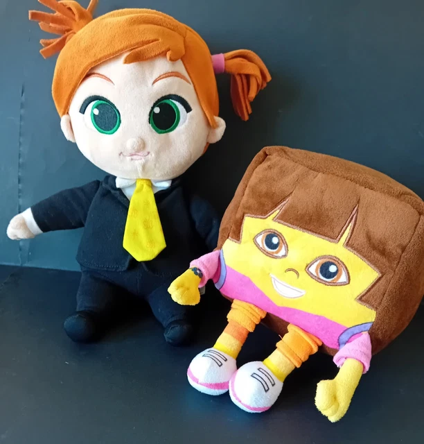 TINA BABY BOSS 2 & Dora The Explorer Cube Plush Soft Toy by Nickelodeon ...