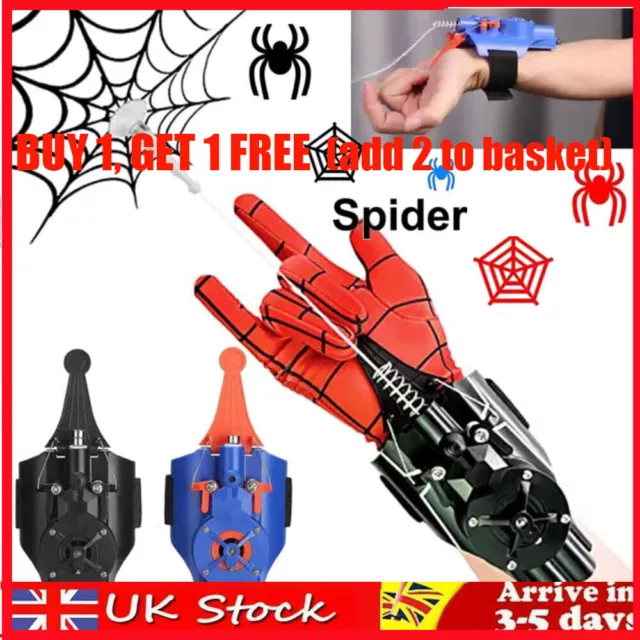 SPIDER-MAN GLOVE WEB Shooter Dart Blaster Launcher Toys Spiderman ...