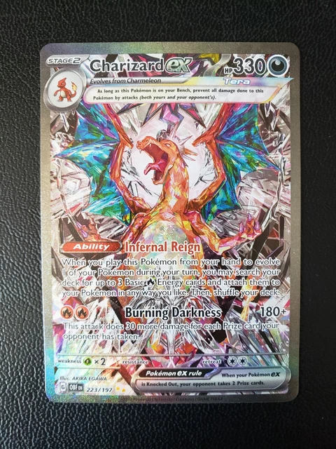 CHARIZARD EX 223/197 Obsidian Flames Special Illustration Rare NM ...