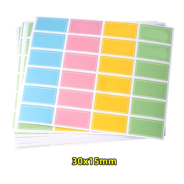 480PCS COLORFUL ADHESIVE Classification Label Sticker Gift Wrapping ...