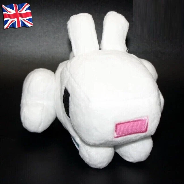 16CM WHITE RABBIT Minecraft Bunny Plush Soft Plush Stuffed Doll Animal ...