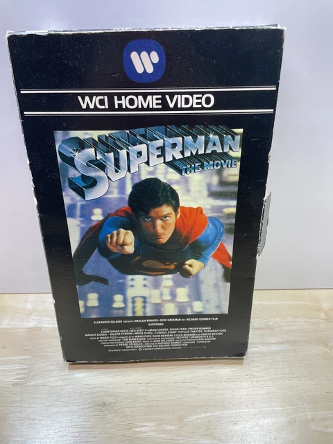 SUPERMAN (THE MOVIE) Warner VHS Wci Home Video Big Box 1979 PG Rare £27 ...