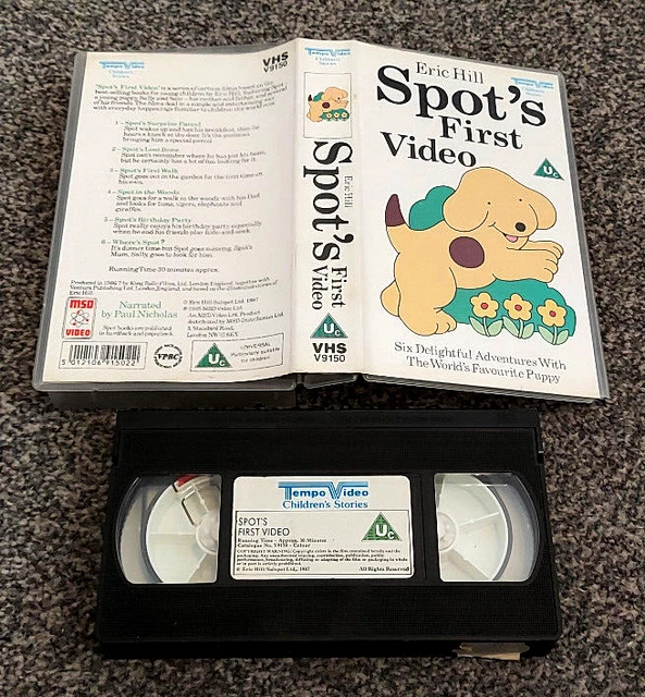 SPOT'S FIRST VIDEO Six Delightful Adventures Pal Vhs Video Kids ...