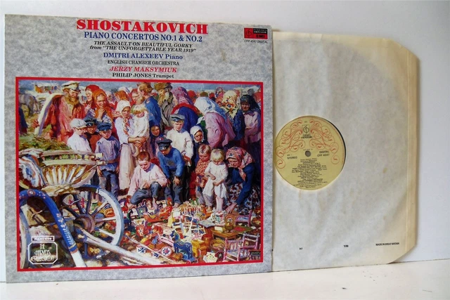 ALEXEEV, ECO, MAKSYMIUK shostakovich piano concertos 1 & 2 LP EX+ CFP ...