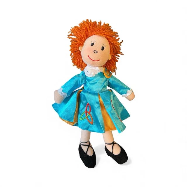 KELLY ANNE RAG Doll - Irish Girl Soft Plush Red Hair Blue Dress ...