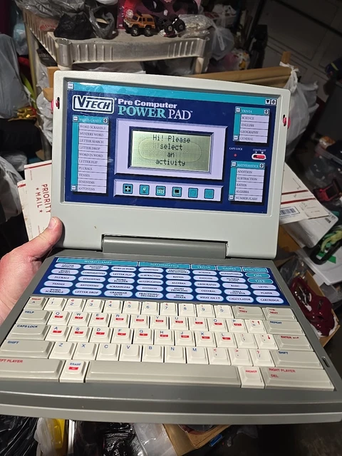 VTECH POWER PAD Pre Computer KIDS Laptop WORKS W/Batteries, No Cord $35 ...