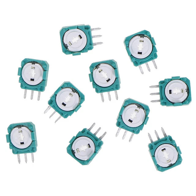 10PC 3D ANALOG Joystick Potentiometer 3 Pin Sensor Module Replacement ...