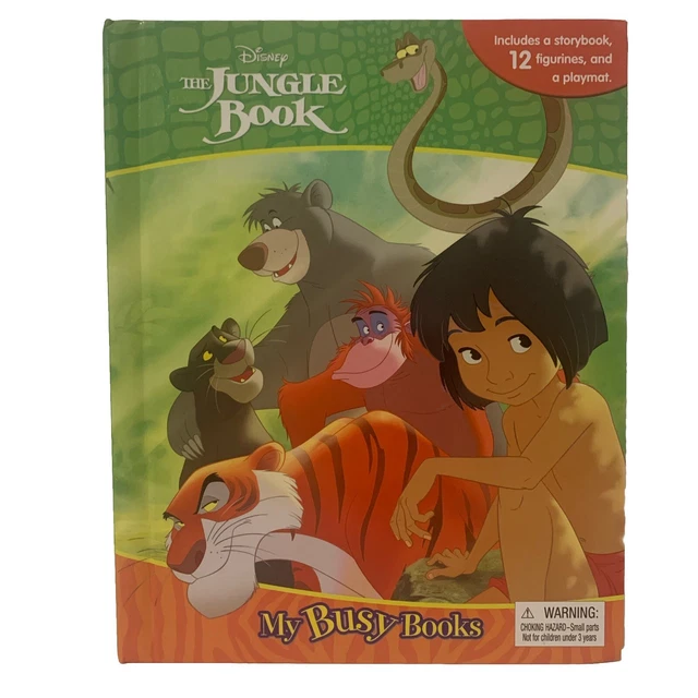 MY BUSY BOOKS The Jungle Book With All 12 Figures And Playmat Rare and ...
