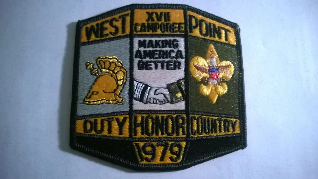 VINTAGE BSA &&WEST POINT XVII CAMPOREE 1979 DUTY,HONOR,COUNTRY.MAKING ...