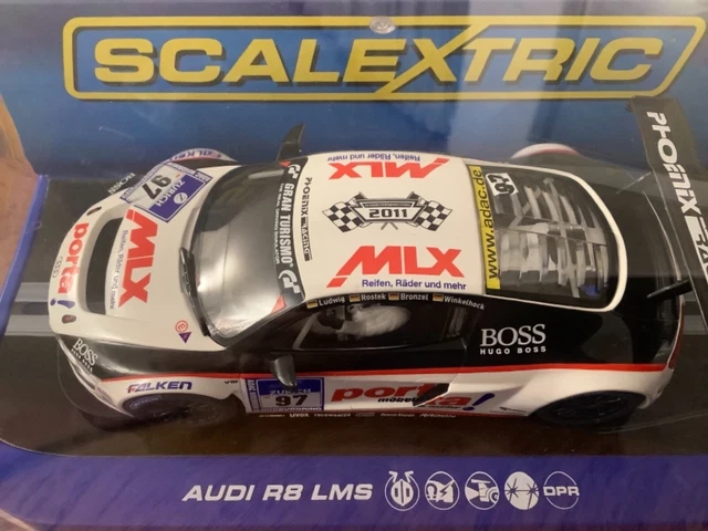 SCALEXTRIC C3236 AUDI R8 Lms Team Phoenix Range Presetation Mint Boxed ...