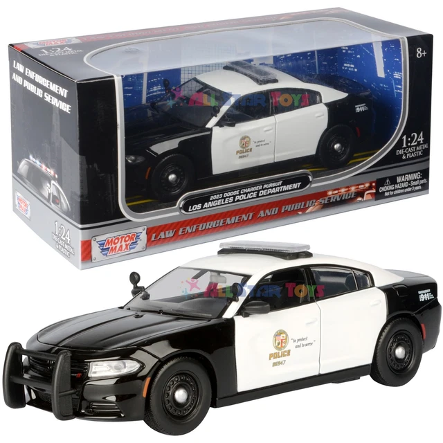 MOTORMAX 2023 DODGE Charger LAPD Los Angeles Police Dept 1/24 modèle de ...