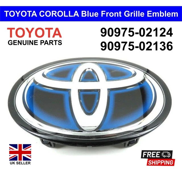 GENUINE TOYOTA GRILLE BADGE Front Embem Logo Corolla 2019+ 90975-02124 ...