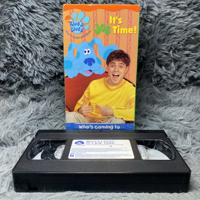 BLUE'S CLUES IT'S Joe Time VHS Video Tape 2002 Nickelodeon Nick Jr ...