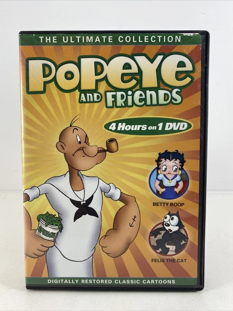 POPEYE AND FRIENDS: The Ultimate Collection (DVD) Over 4-Hours Cartoon ...