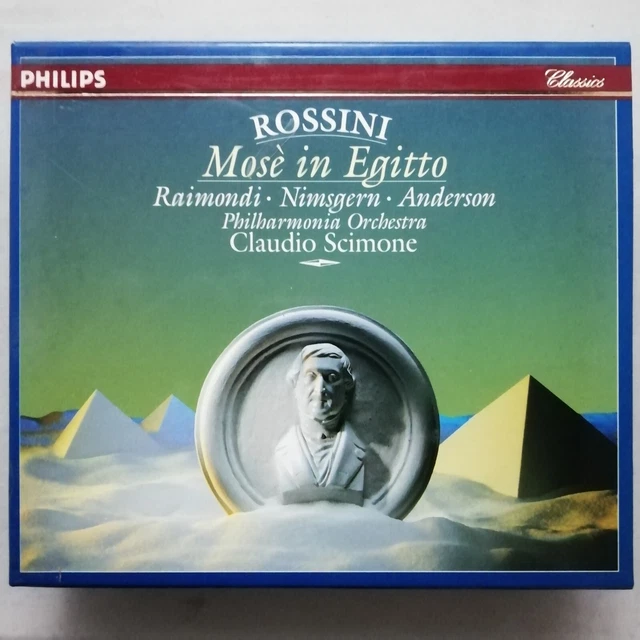 ROSSINI: MOSÈ IN Egitto / Raimondi / Scimone / Philips 2 CD box set 420 ...