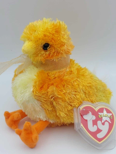 TY BEANIE BABIES Chickie The Chicken New With Tags And Plastic ...
